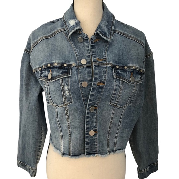 Liverpool Jeans Company | Jackets & Coats | Liverpool Crop Raw Edge ...